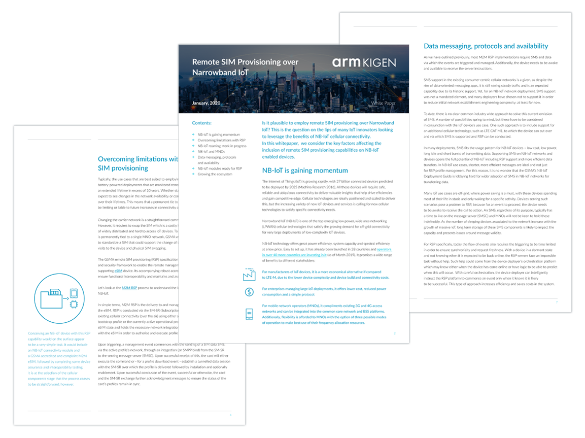 Remote SIM provisioning over NB-IoT | Electronic Specifier